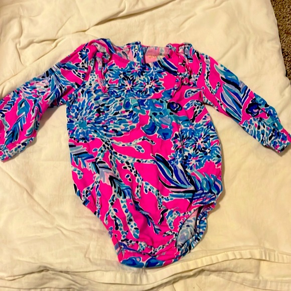 Lilly Pulitzer | One Pieces | Lilly Pulitzer Baby Long Sleeve Onesie ...